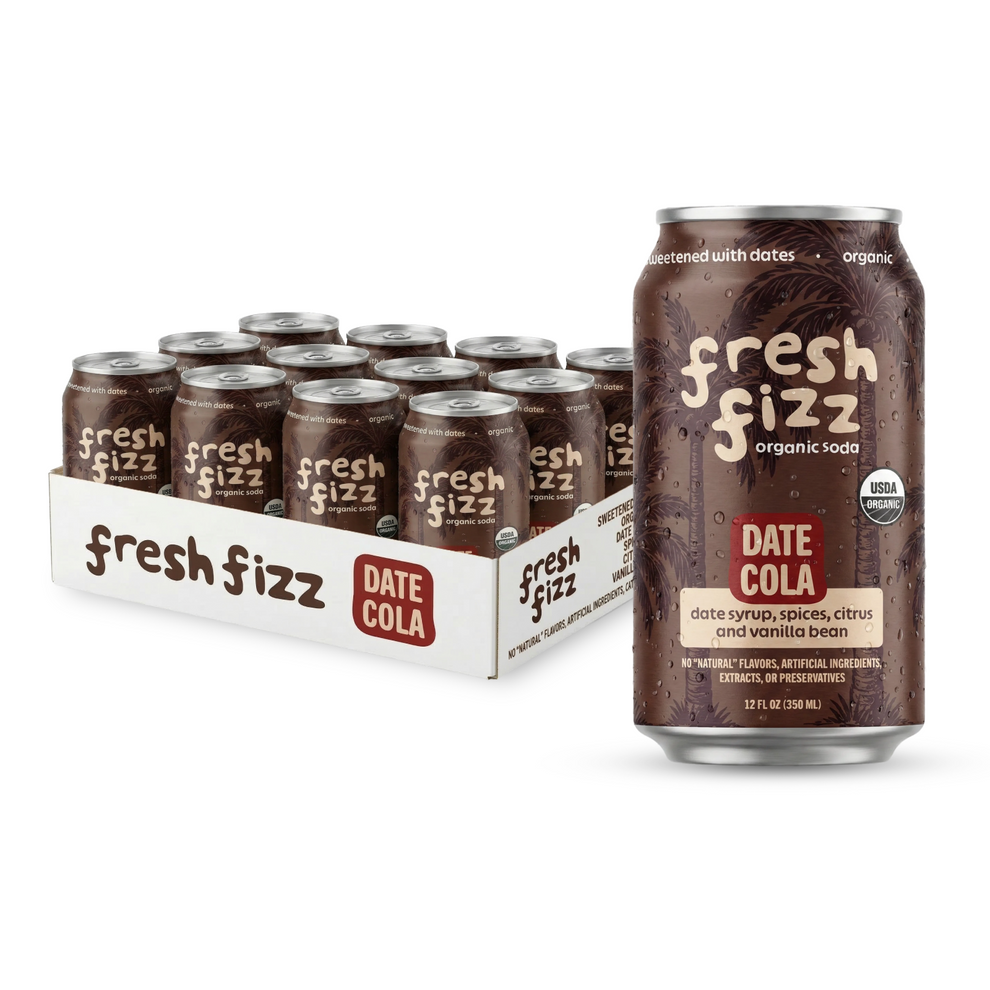 Date Cola (12-Pack) – Fresh Fizz Sodas