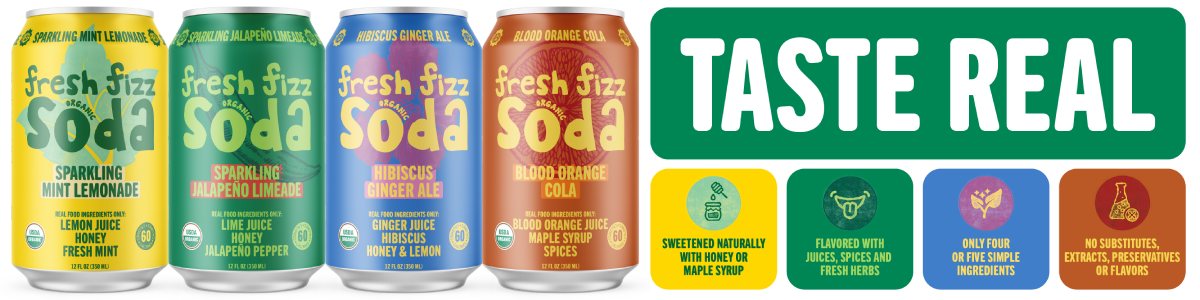 Fresh Fizz Sodas - Natural Sodas Sweetened With Honey